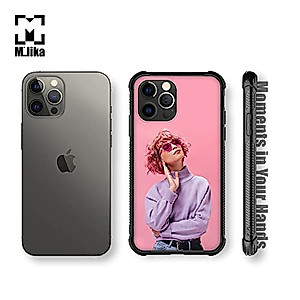 milika Custom Pictures Phone Case for iPhone 12 Pro max Personalized Phone Cases Customized Slim Soft and Hard tire Shockproof Protective Anti-Scratch Phone Cover Case Make Your Own case