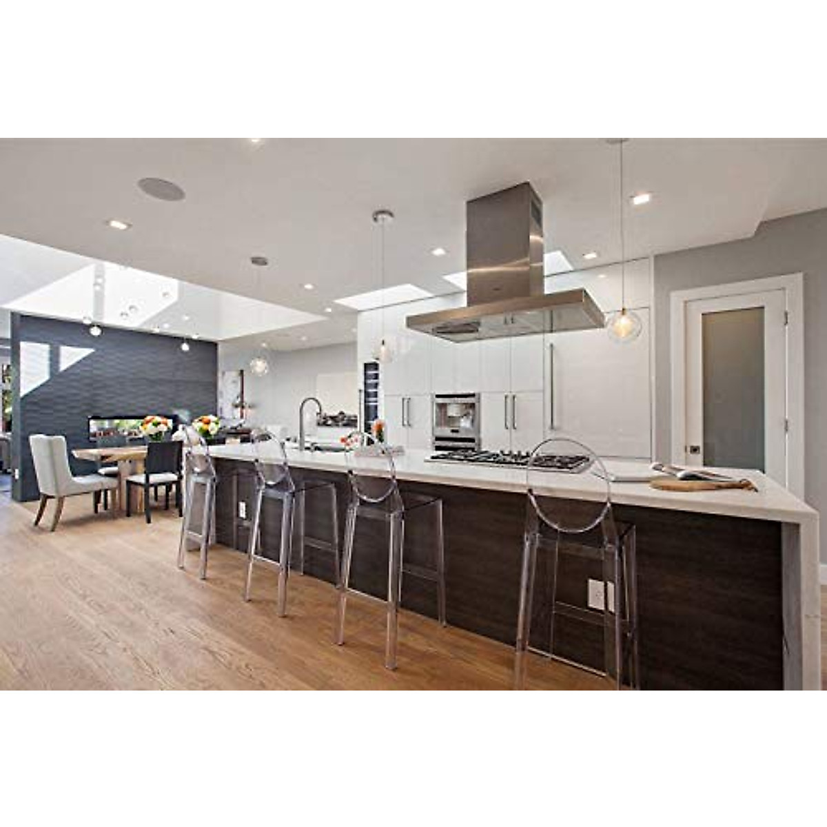 2xhome Transparent Ghost bar Stool, 30 inches, Clear,1 piece