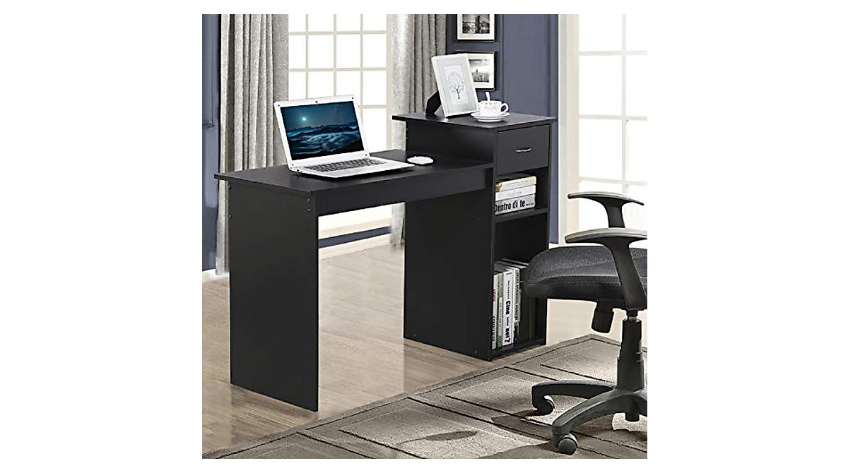 Yaheetech Modern Home Office Computer Desk with Drawer