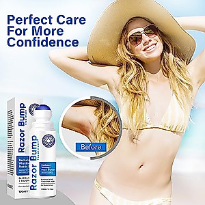 Razor Bump Treatment - Ingrown Hair Treatment for Razor Bumps, After Shave Treatment for Face, Neck, Bikini Area, Legs, With Salicylic Acid, Glycolic Acid