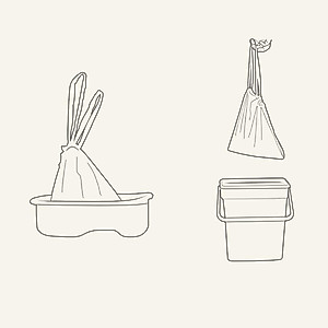 Milisten 50Pcs Disposable Travel Potty Liners Portable Potty Training Toilet Seat Bin Bags for Kids