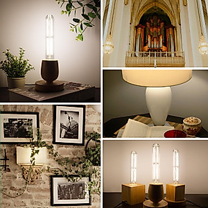 Sphoon Tubular Light Bulb 7.3 Inch Dimmable T10 LED Bulb (4Pack 4000K, 4Pack 4000K)