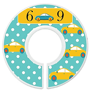 Mumsy Goose Baby Boy Clothes Dividers Nursery Closet Dividers Cars and Trucks