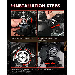 LASFIT Pro Series H7 LED Bulb - Pro-MB1 for VW Jetta BMW Mercedes Benz w/Retainer Adapter, Plug & Play,Directly Fit,60W 6000LM Improve Driving View,See Farther (2 bulbs)