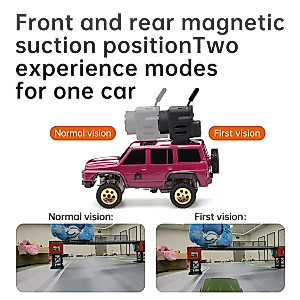 SNICLO RC Cars 3005 Patro Y60 Off-Road Series,1:64 Scale Rc Crawler,Rc Car with HD Camera and FPV Goggles,30 Min of Use in FPV Mode Monster Trucks for Adults(Red)