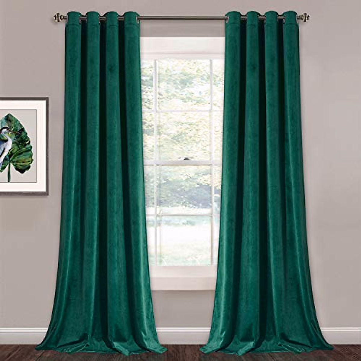 StangH Grommet Velvet Curtains & Short Blackout Curtains
