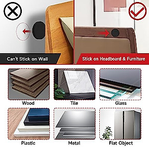 Anti Shake Headboard Stoppers for Wall, Wall Protector from Furniture, Bed Frame Noise Bumper, Anti Vibration Soundproof Pads to Prevent Hitting Wall, Round Black and White-20 pcs