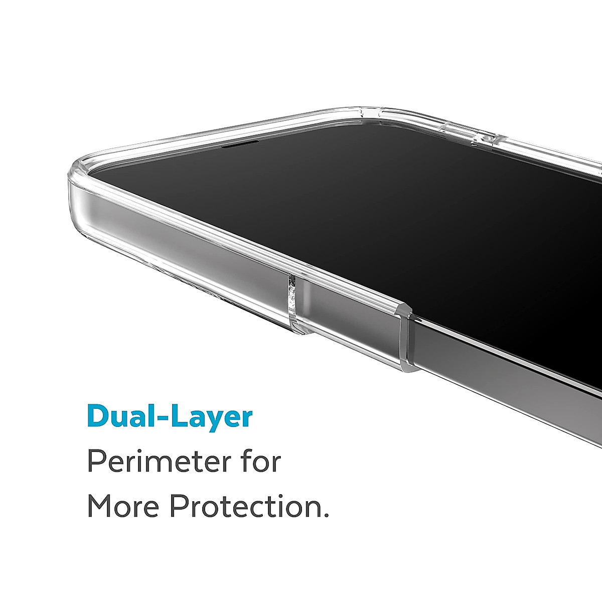 Speck Clear iPhone 14 & iPhone 13 Case - Slim, Built for MagSafe, Scratch Resistant & Drop Protection Clear Phone Case - Anti-Yellowing for 6.1" iPhone 13 & iPhone 14 Case - Dual Layer - GemShell