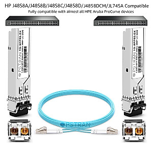OPSTRAN 1000BASE-SX SFP Optical Transceiver Module Compatible with HPE Aruba J4858D J4858DCM JL745A Q8N53A ProCurve J4858C J4858B J4858A 850nm 550m DDM Duplex LC MMF 10pcs/Pack