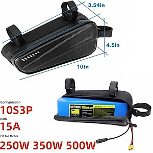 36V 8Ah ebike Battery, 36 Volt Electric Bike Scooter Lithium Battery with Waterproof Case,2A Charger and BMS for 250W 500W Motor