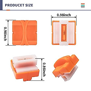 ZEQUAN A3 Paper Cutter Portable Trimmer, 18 inch Paper Trimmer for Scrapbooking, Craft Paper Cutter Guillotine and 10 Sheets Capacity Paper, Paper Trimmers Replacement Blades, 4 Pack Orange