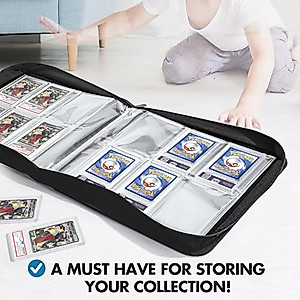 Graded Card Binder, 60 PSA Slab Holder, 6 Pocket Graded Card Storage, Slab Binder, PSA Card Graded Display Case Album, Zipper Binder, Card Collection Binder, Yugioh Cards Binder, MTG Card Binder