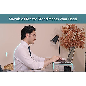 Bestier Lift Top L Shaped Desk with File Drawer, 55'' x 55'' Office Desk with Reversible Storage Drawers and Computer Monitor Stand (Retro Grey Oak Light)