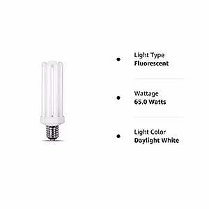 Feit Electric Compact Fluorescent Light Bulbs with Mogul Base,Daylight White, 65W