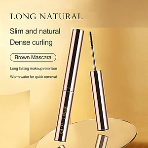 Brown Mascara, Thrive Mascara Liquid Lash Extensions Enlarge Eyes, Waterproof Mascara Brown, Brown Mascara Volume And Length, Smudge Proof Long Lasting Fine Brush Mascara For Eyelashes