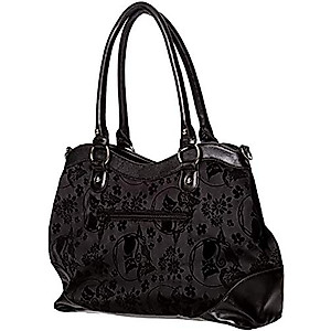 Lost Queen Women's Purse Handbag Shoulder Bag | Gothic Dark Goth Victorian (Call of the Phoenix Black)