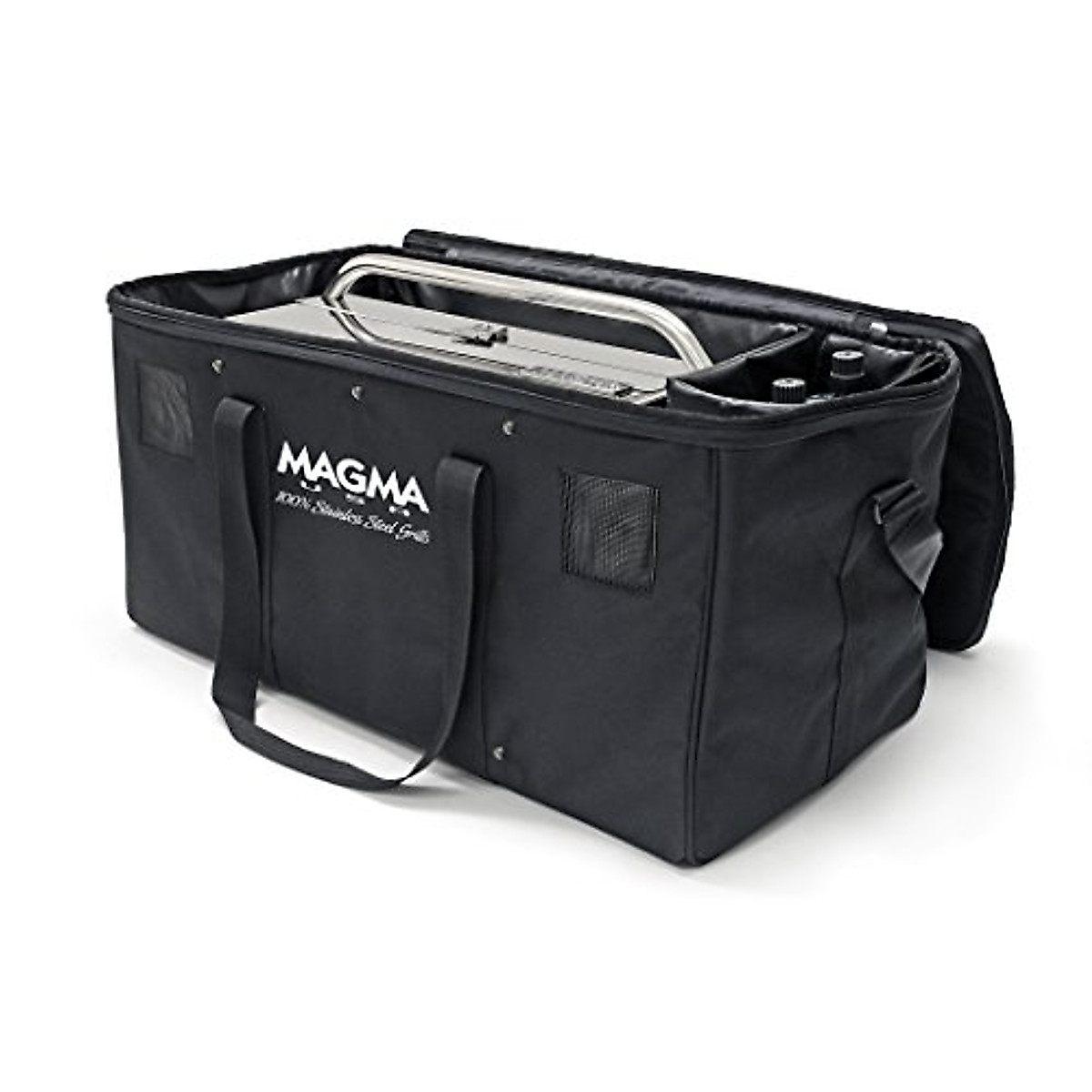 Magma Products, Padded Carrying/Storage Case for Grills with 9x18 inch Cooking Grate Size, A10-992, Black, One Size