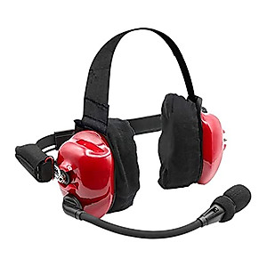 Rugged NASCAR Linkable Behind The Head Headsets for Race Fan Racing Radios Electronics Communications – Connects to Scanners