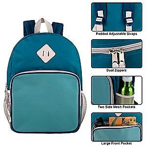 Trail maker Wholesale Two Tone Backpacks in Bulk 24 Pack for College, Homeless Adults Nonprofit, with Padded Straps