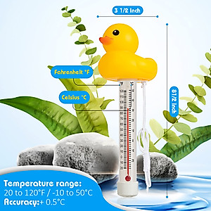 Pool Thermometer Floating Swimming Pool Thermometer Pond Water Thermometer Swimming Pool Floating Thermometer Pool Accessories for Outdoor and Indoor Swimming Pools and Spas by DWEPTU