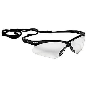 KleenGuard Nemesis Safety Glasses Black Frame Clear Lens Anti Fog