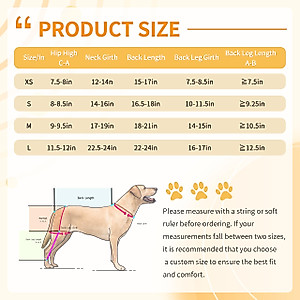 Furtent Dog Sleeve to Prevent Licking for Rear Leg, Professional Dog Recovery Clothing - Provides Wound Protections, Prevents Pet Wounds from Licking and Biting, Alternative to Cone Collars, L