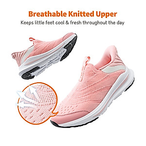 DREAM PAIRS DREAM PAIRS Boys Girls Shoes Kids Tennis Slip on Running Athletic Walking Sneakers for Little/Big Kid Pink Size 2 Little Kid SDRS2334K
