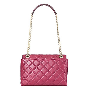 KATE SPADE NATALIA MEDIUM FLAP CROSSBODY SHOULDER BAG LEATHER IN BLACKBERRY PRESERVES