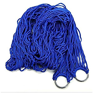 ABlevel Outdoor Camping Survival Cord Garden Hammock Nylon Rope Sleeping (Blue)