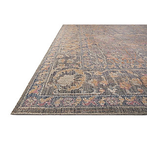 Loloi Chris Loves Julia x Rosemarie Stone/Multi 2'-7" x 4' Accent Rug