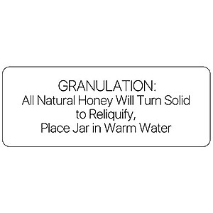 Honey Raw Organic Pure Rectangle Personalized Farm Home Made Product Kitchen Name Mason Jar Labels (Honey Warning Labels)