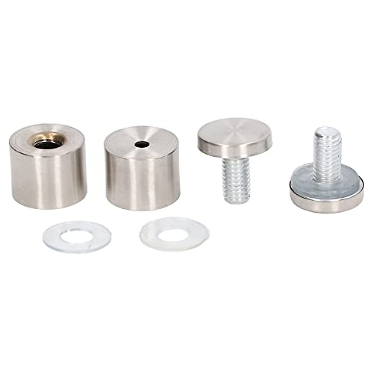 Stainless Steel Standoff Screws, 1x1in Polished Stable Non  Deform Smooth Trimming Advertising Nails Hardware for Displaying