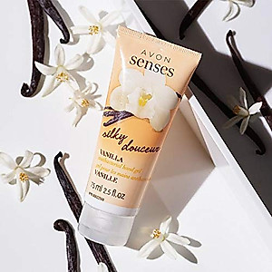Avon Senses Silky Vanilla Antibacterial Hand Gel. Set of 2.