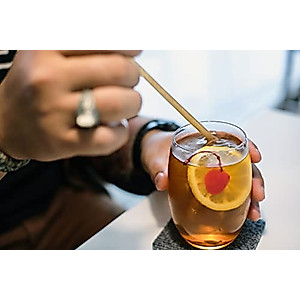 Bionex - Premium Biodegradable Sugarcane Straws, USDA BioPreferred, (8" Length straw), (100 straws/box) Alternative to Plastic