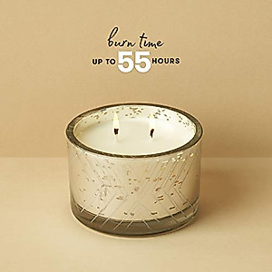 Capri Blue Mercury Blue Jean Scented Candle Bowl with Glass Candle Holder - Luxury Aromatherapy Candle - 15 Oz - Blue Jean - Luxury Aromatherapy Candle - Glass Candle with Soy Wax Blend