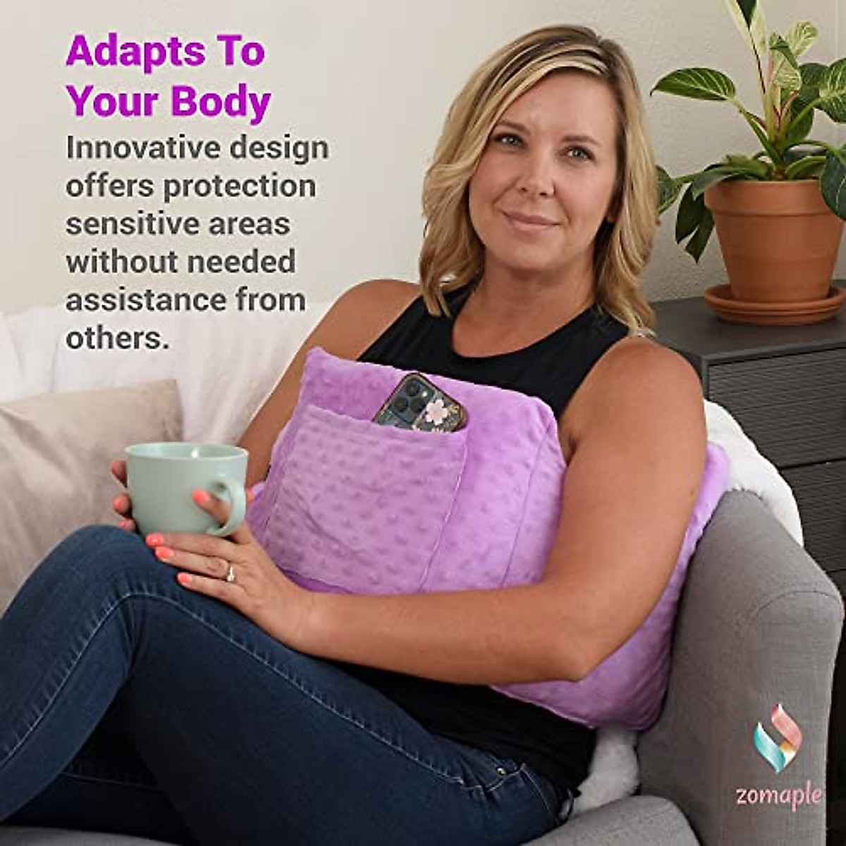 Mastectomy Pillow - Post Surgery Pillow, Breast Pillow for After Heart Surgery, Breast Reduction & Augmentation Patients - Heart Pillow for Sleeping, Recovery & Seatbelt Protection-Surgery Pillow Gift