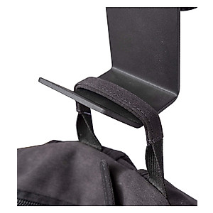 Stand Up Desk Store Clamp-On Under Desk Headphone Hook, Backpack Hook, and Purse Hook for Desk - Black