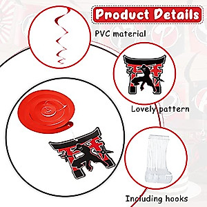 25 Packs Ninja Party Decorations Ninja Birthday Party Supplies Ninja Warriors Birthday Banner Ninja Warriors Hanging Swirls Decorations Ninja Party Supplies for Boys Ninja Warrior Themed Birthday