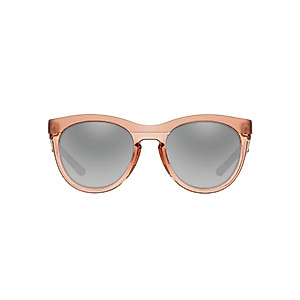 Native Eyewear Women's La Reina Polarized Round Sunglasses, Rose/Silver Reflex, 47 mm