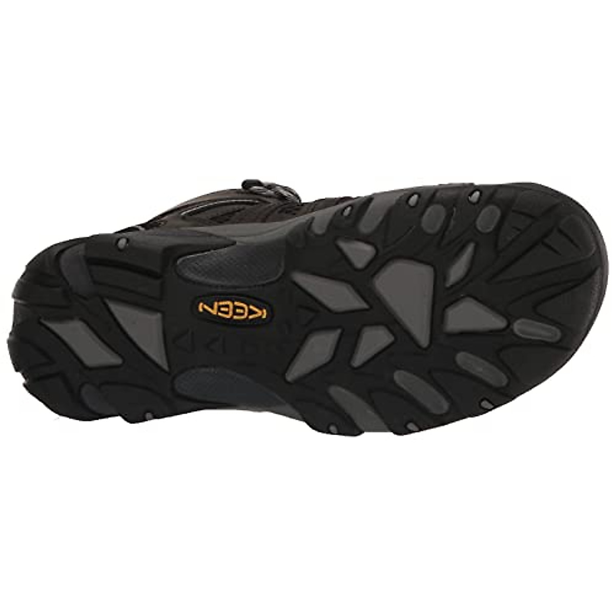 KEEN Men's Voyageur Mid Height Breathable Hiking Boots, Steel Grey/Scarlet Ibis, 10.5