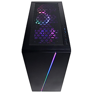 CyberpowerPC Gamer Master Gaming PC, AMD Ryzen 5 3600 3.6GHz, GeForce RTX 2060 6GB, 8GB DDR4, 240GB SSD, 1TB HDD, Wi-Fi, Ready & Windows 10 Home (GMA2130CC, Black)