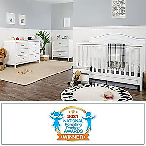 DaVinci Charlie 4-in-1 Convertible Crib in White, Greenguard Gold Certified