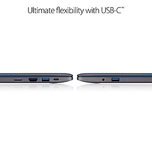 ASUS VivoBook L203MA Ultra-Thin Laptop, 11.6in HD, Intel Celeron N4000 Processor (up to 2.6 GHz), 4GB RAM, 64GB eMMC, USB-C, Windows 10 in S Mode, L203MA-DS04 (Renewed)