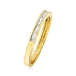 Ross-Simons 0.15 ct. t.w. Baguette Diamond Ring in 14kt Yellow Gold. Size 9