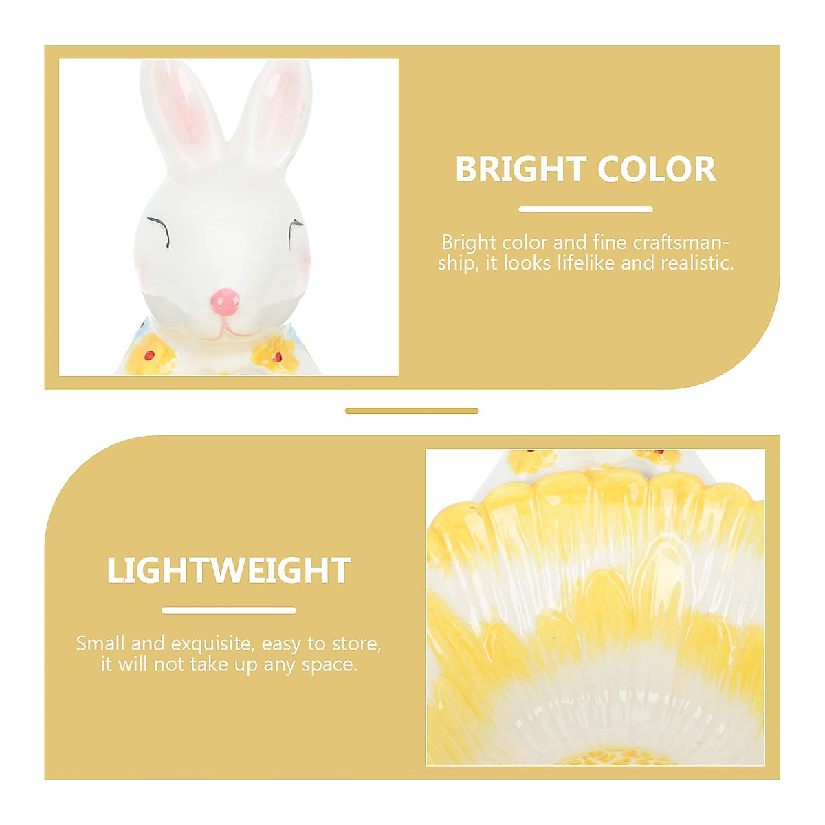 Amosfun Ceramic Food Bowl Easter Bunny Candy Dish Ceramic Easter Basket Easter Ceramic Rabbit Bowl Rabbit Salad Bowl Bunny Shaped Bowl Easter Party Tableware Breakfast Bowl