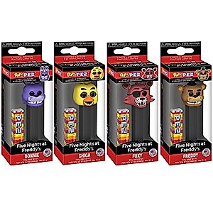 Funko POP! PEZ- Five Nights at Freddy's- Bonnie Chica Foxy and Freddy