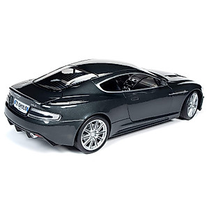 Aston Martin DBS Quantum Silver/Dark Gray Metallic (James Bond 007) "Quantum of Solace (2008) Movie 1/18 Diecast Model Car by Auto World