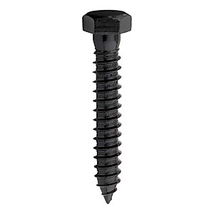 National Hardware N800-022 Lag Screw Made of Galvanized Steel Used to Install Outdoor Reinforcement Hardware Collection, Blacks on Pergolas Gazebos Arches and Raised Garden Beds, 1/2x 3, 8 Pack