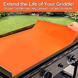 MOFEEZ Silicone Griddle Mat for Blackstone 28 Inch Griddle, Heavy Duty Food Grade Mat, Protect from Rodents, Insects, Debris, and Rust