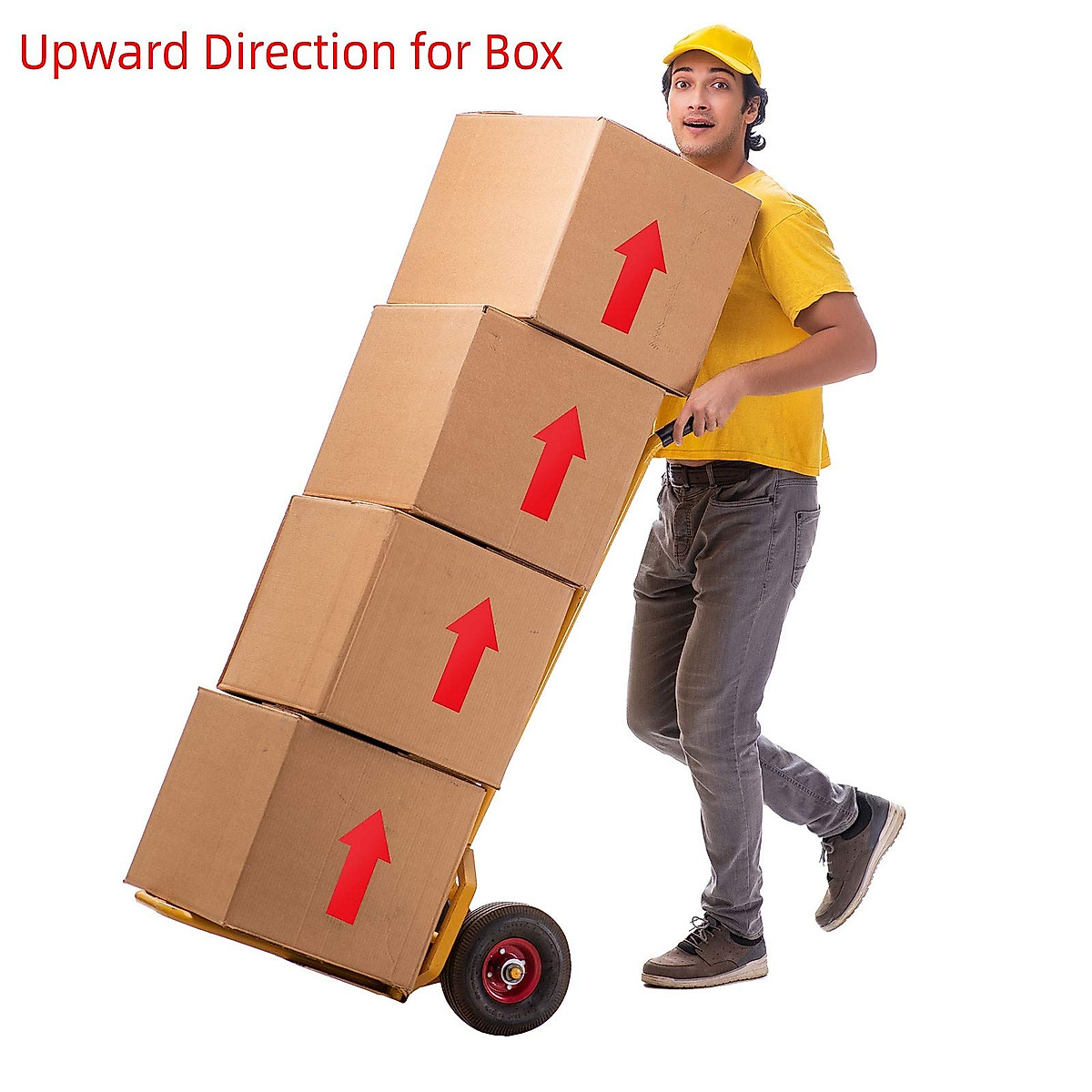 40 Pieces 8 Inch Arrow Sticker, Directional Arrow Sign Removable Adhesive Arrow Floor Decal Waterproof Arrow Marking Arrows Safe Road Instructions Sticker (Dark Blue, Green, Red, Orange, Yellow)